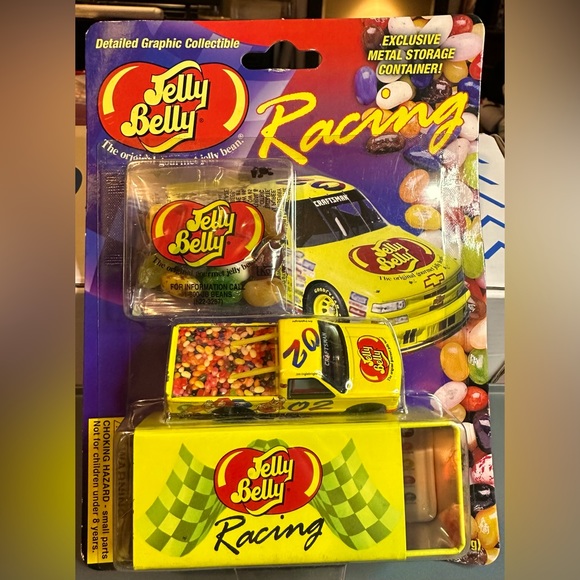 Jelly Belly | Toys | 200 Jelly Belly Racing Metal Race Car Tin Jim ...